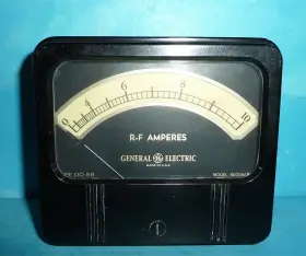 GE DO-59 General Electric Rf Amperes Panel Meter